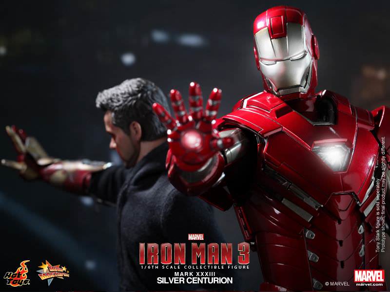 Hot Toys MMS 213 Iron Man 3 – Mark XXXIII Silver Centurion Armor – Hot ...